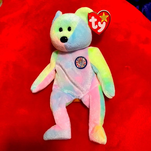 Ty | Toys | Ty Beanie Babies Bb Bear Happy Birthday Tie Die | Poshmark